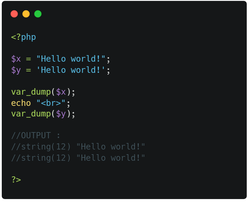 Php Datatype